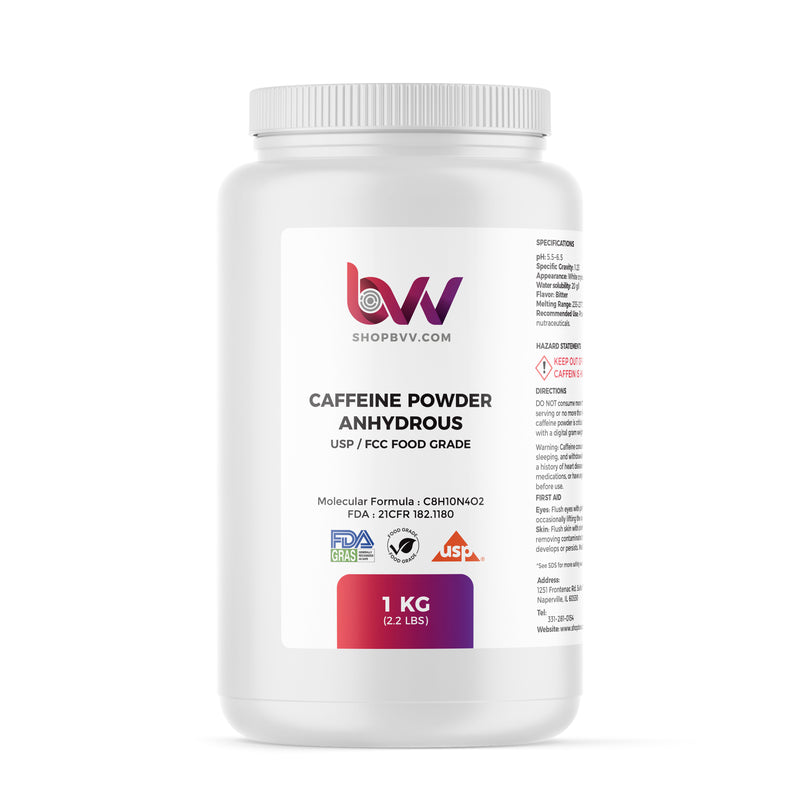 Caffeine Powder ≥99.0% USP/FCC/Food Grade – BVV