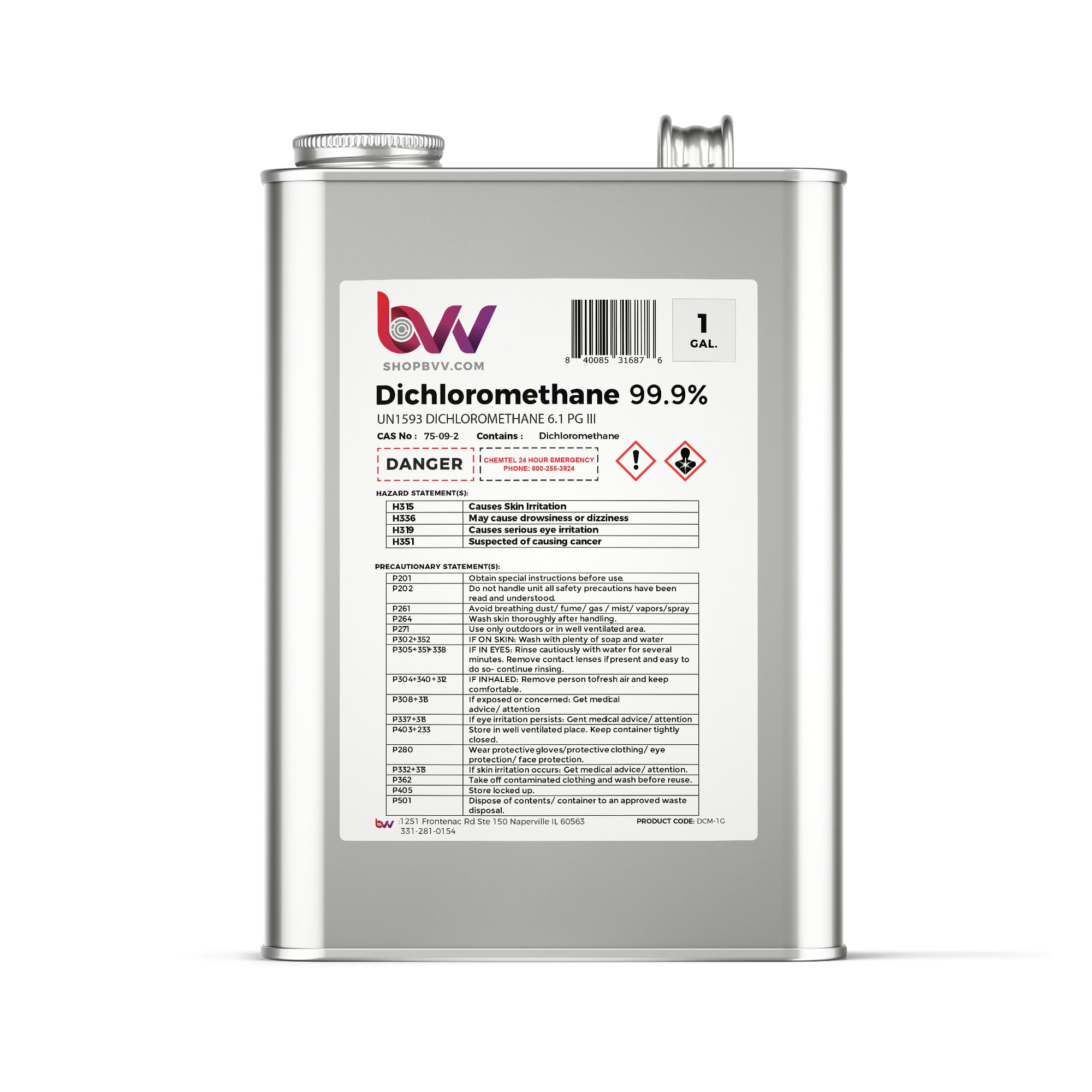 Dichloromethane Lab Grade 99.9% – BVV