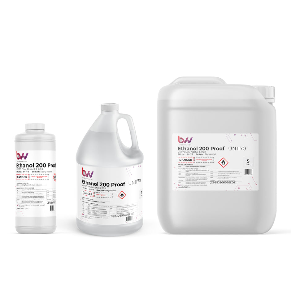 Lab & Food Grade Alcohol | 200 Proof Ethanol | Shop BVV