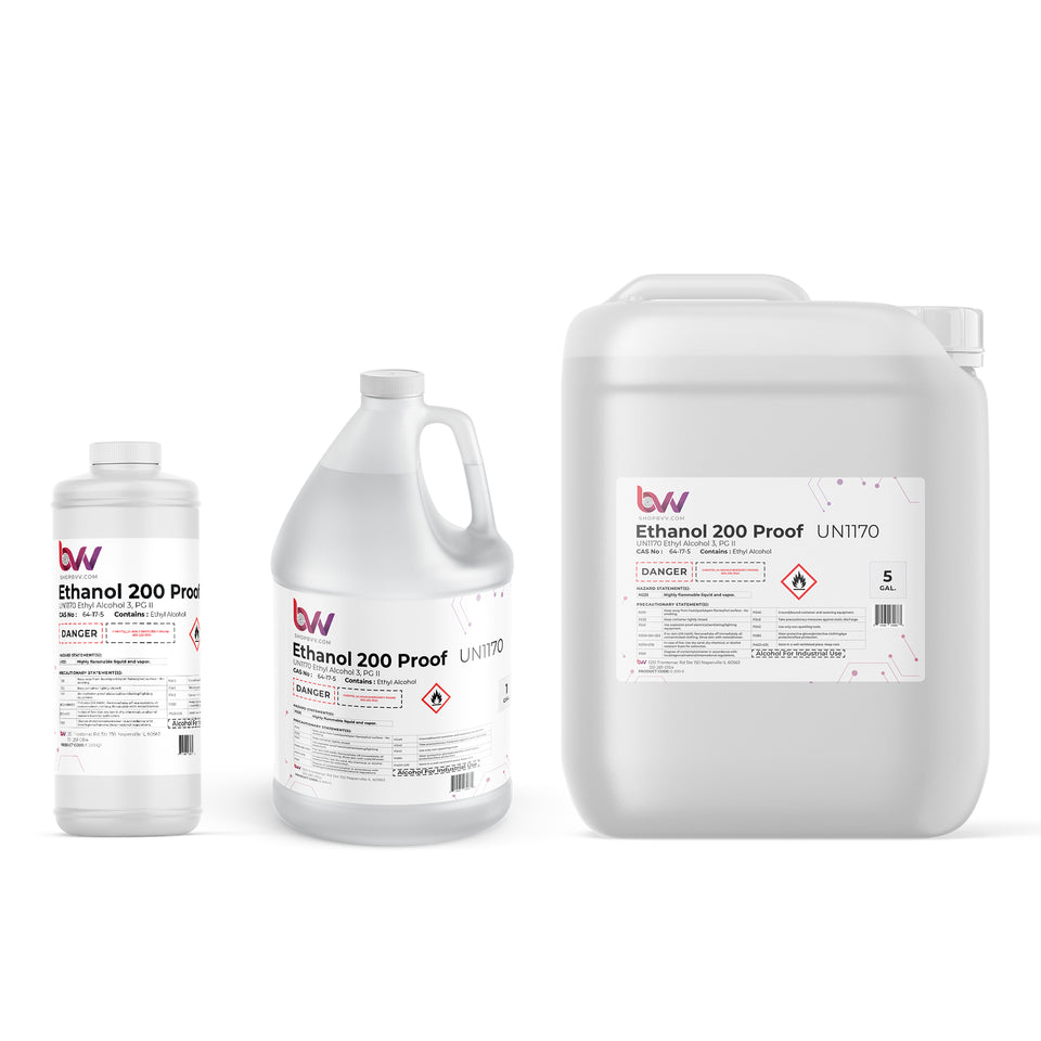 Lab & Food Grade Alcohol | 200 Proof Ethanol | Shop BVV