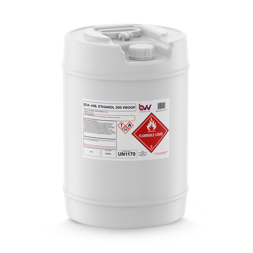 Ethanol 200 Proof, SDA 40B (100% ABV) Lab Grade – BVV