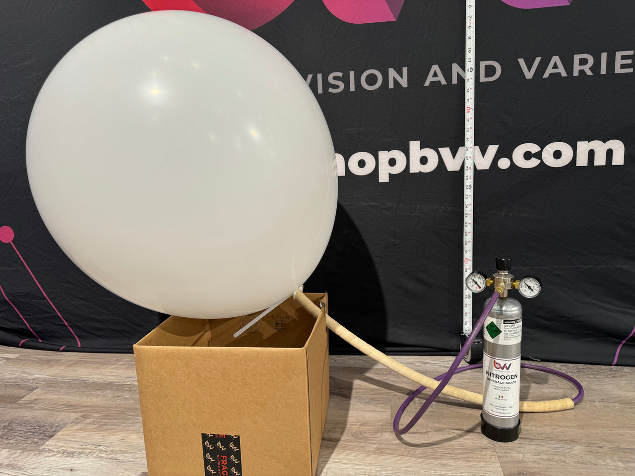 High Purity Helium Tank 99.99% (19g / 106 liters) – BVV