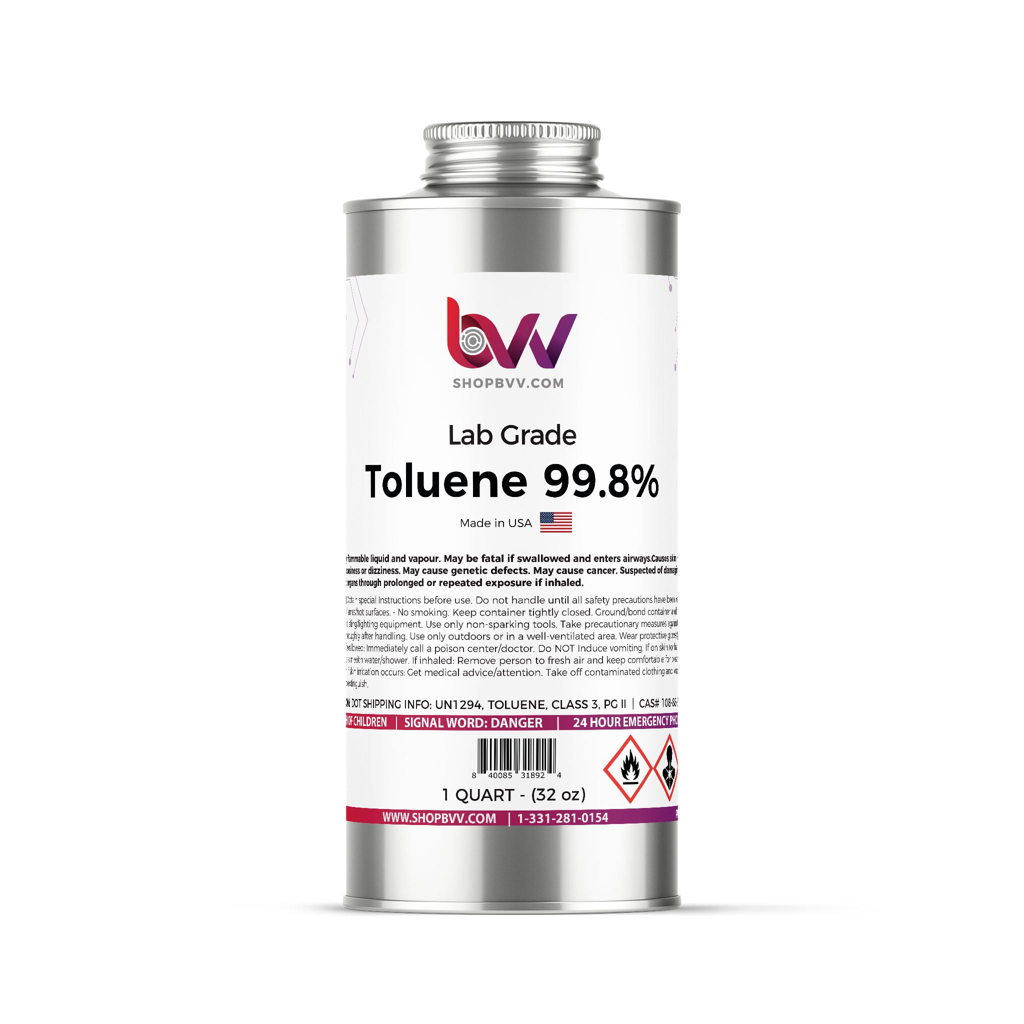 Toluene Lab Grade, 99.8% Purity – BVV