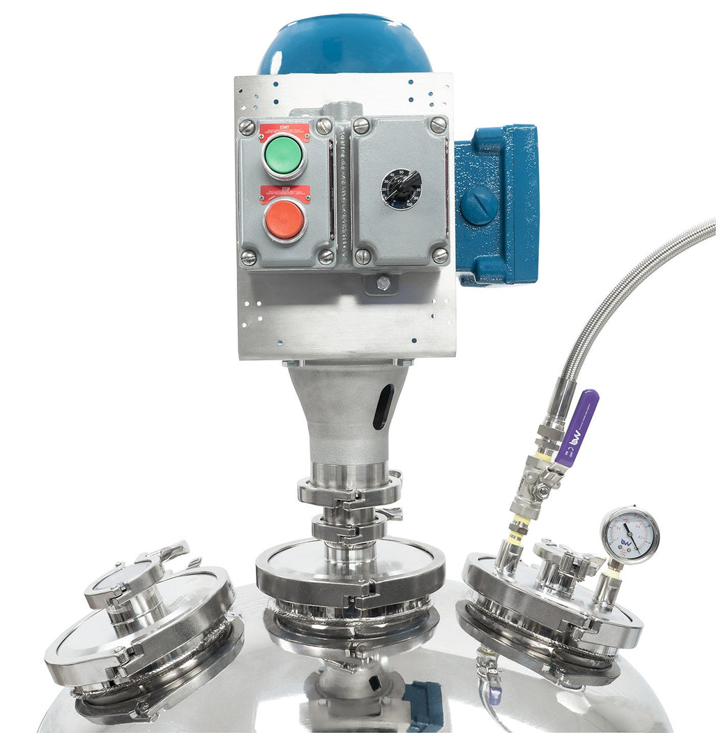 Jacketed Reactor with Motor and Collection Vessel – BVV