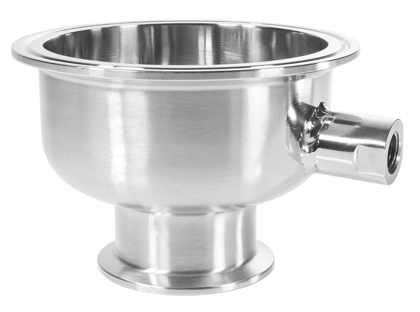 Hemispherical Tri-Clamp Reducer with 1/4" FNPT Side Port – BVV